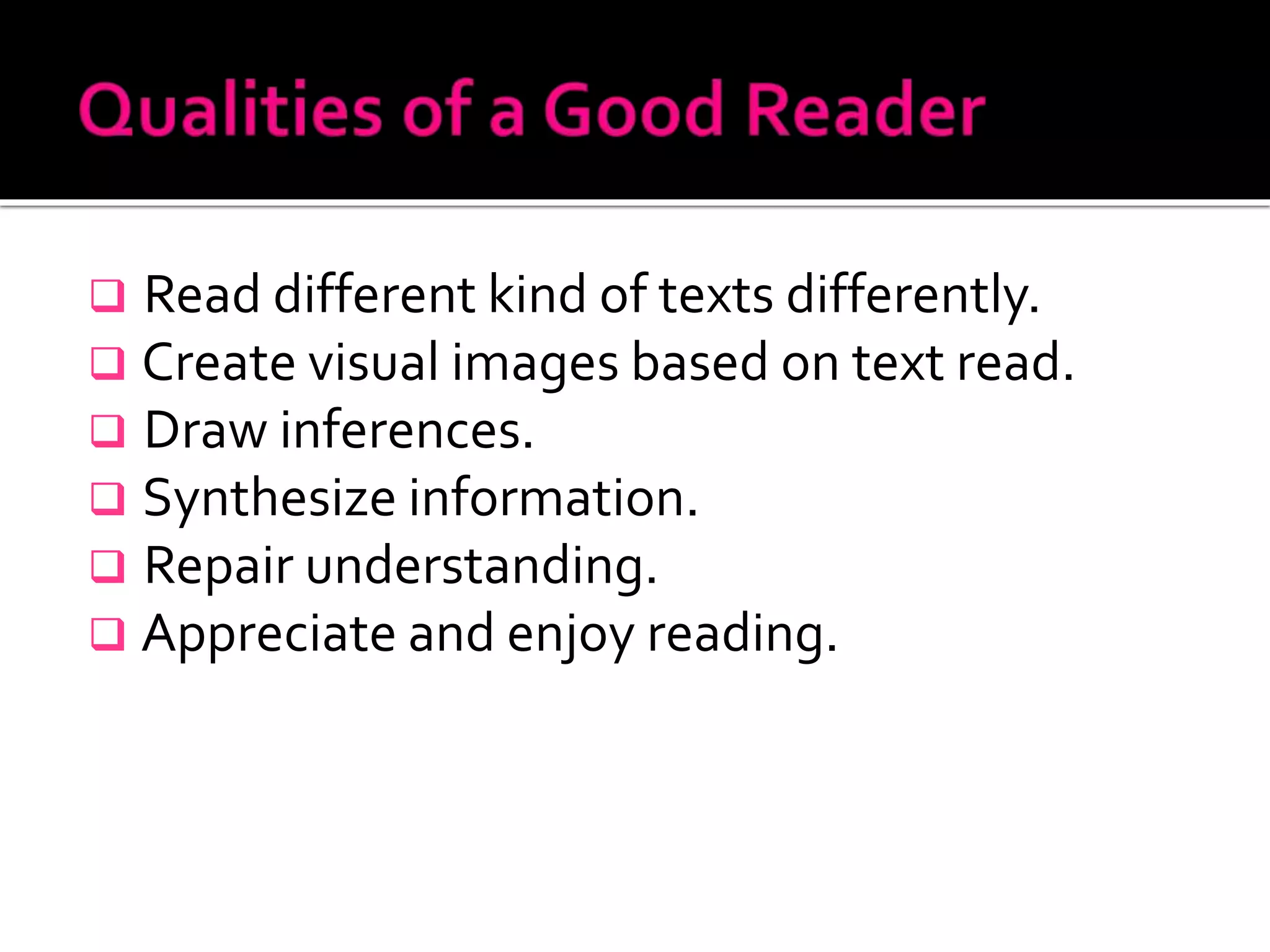 Grade 8 Reading and Reading Strategies | PPTX | Education