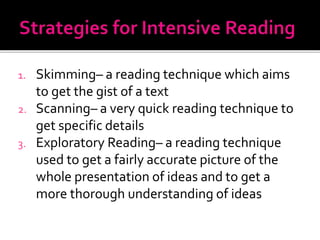 Grade 8 Reading and Reading Strategies | PPTX