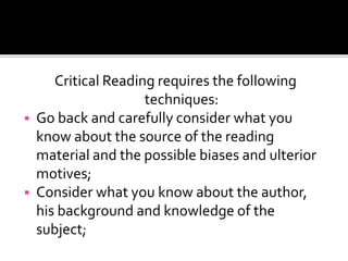 Grade 8 Reading and Reading Strategies | PPTX
