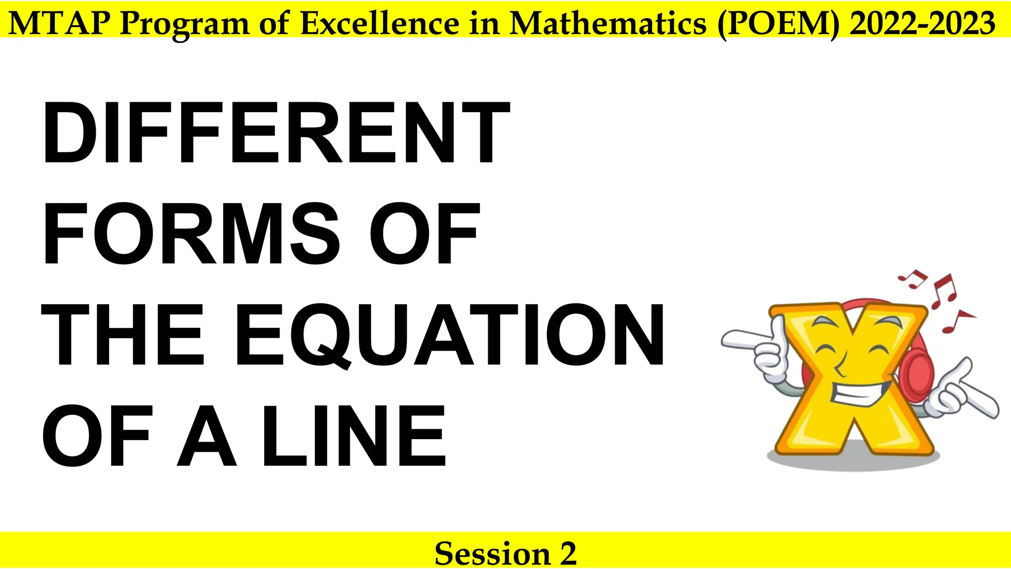 Program of Excellence in Mathematics (POEM) Grade 8 Session 2 | PPTX