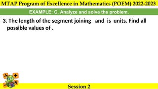 Program of Excellence in Mathematics (POEM) Grade 8 Session 2 | PPTX