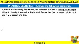 Program of Excellence in Mathematics (POEM) Grade 8 Session 2 | PPTX
