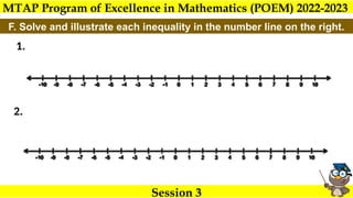 Program of Excellence in Mathematics (POEM) Grade 8 Session 3 | PPTX
