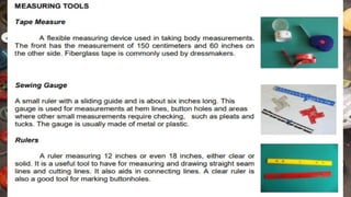 GRADE 8 SEWING - Tools and Equipment used in Sewing | PPTX