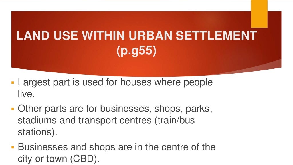 Grade 8 term 3 Geogeography (settlement)