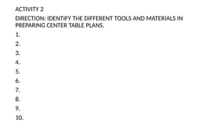 GRADE 8 TLE measurement interpreting technical drawing and plans | PPTX