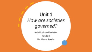 Grade 8 Unit 1 - Types of Governments.pptx