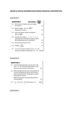 GRADE 8 WHOLE NUMBERS PRACTICE QUESTIONS.pdf