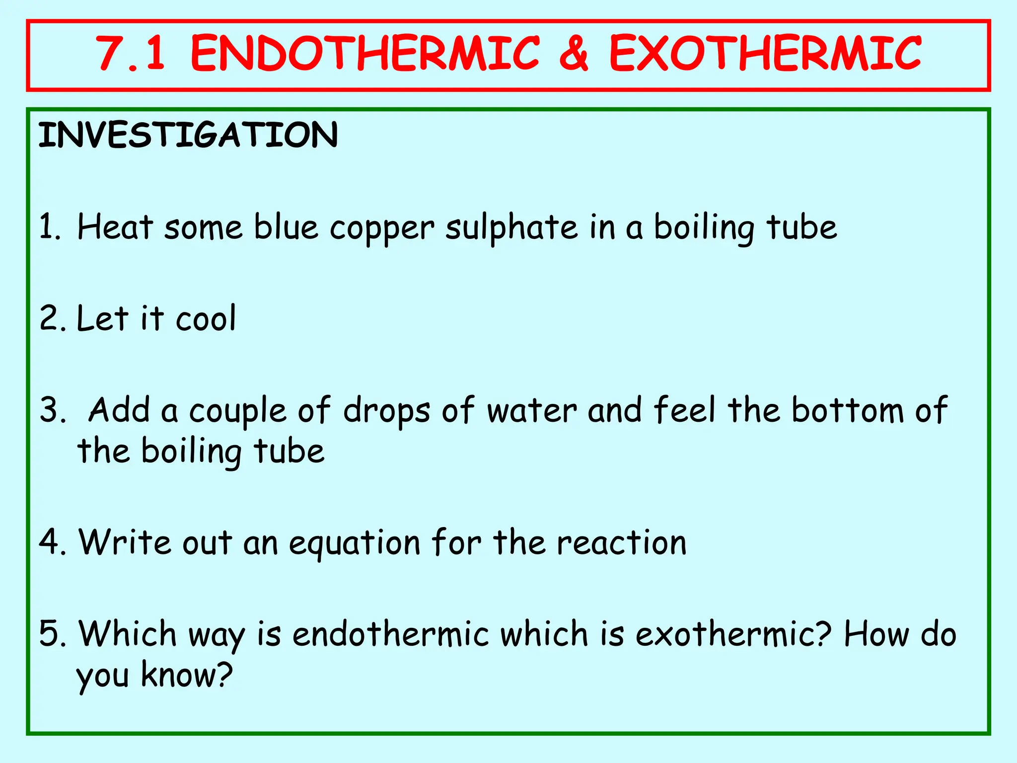 exothermic and endothermic reactions ppt | PPT