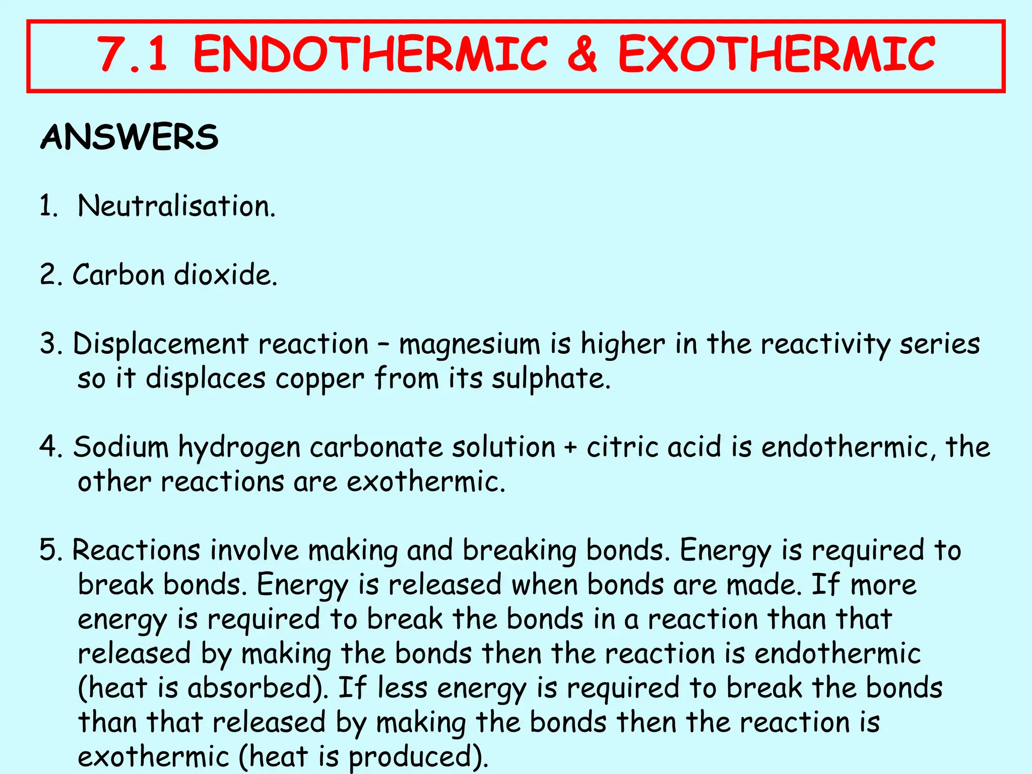 exothermic and endothermic reactions ppt | PPT