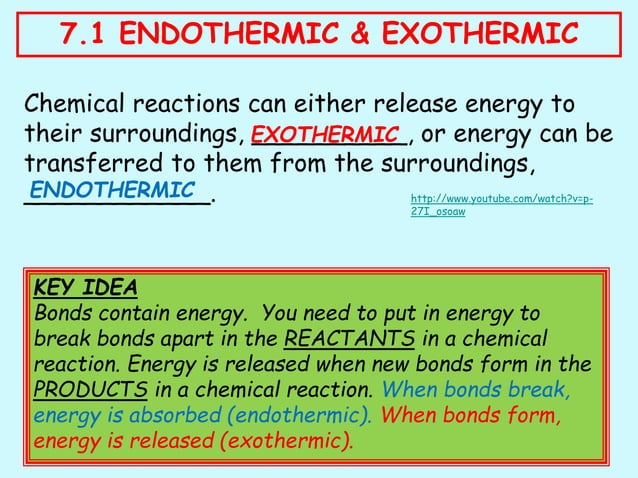exothermic and endothermic reactions ppt | PPT