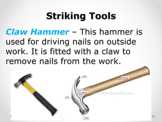 Grade 9 - handout on introduction to handtools.ppt