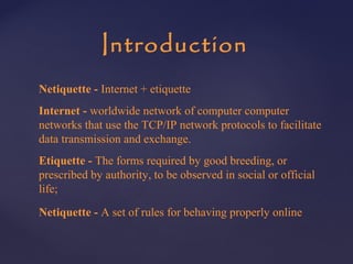 Grade 9 netiquette | PPT