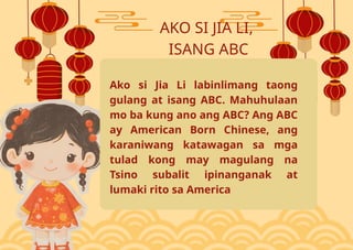 GRADE 9- SI JIA LI, ISANG ABC.pptxxxxxxx | PPTX
