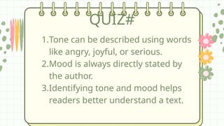 tone and mood grade nine lesson in english 9 | PPTX