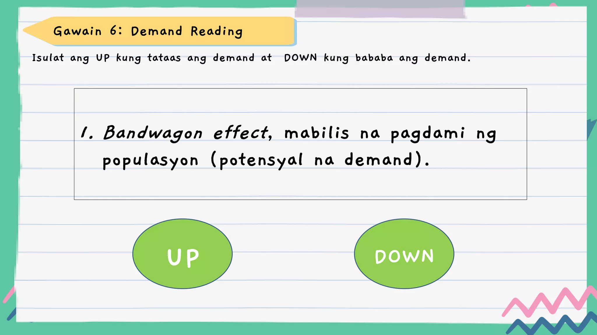 Konsepto at mga Salik na nakaaapekto sa demand | PPTX