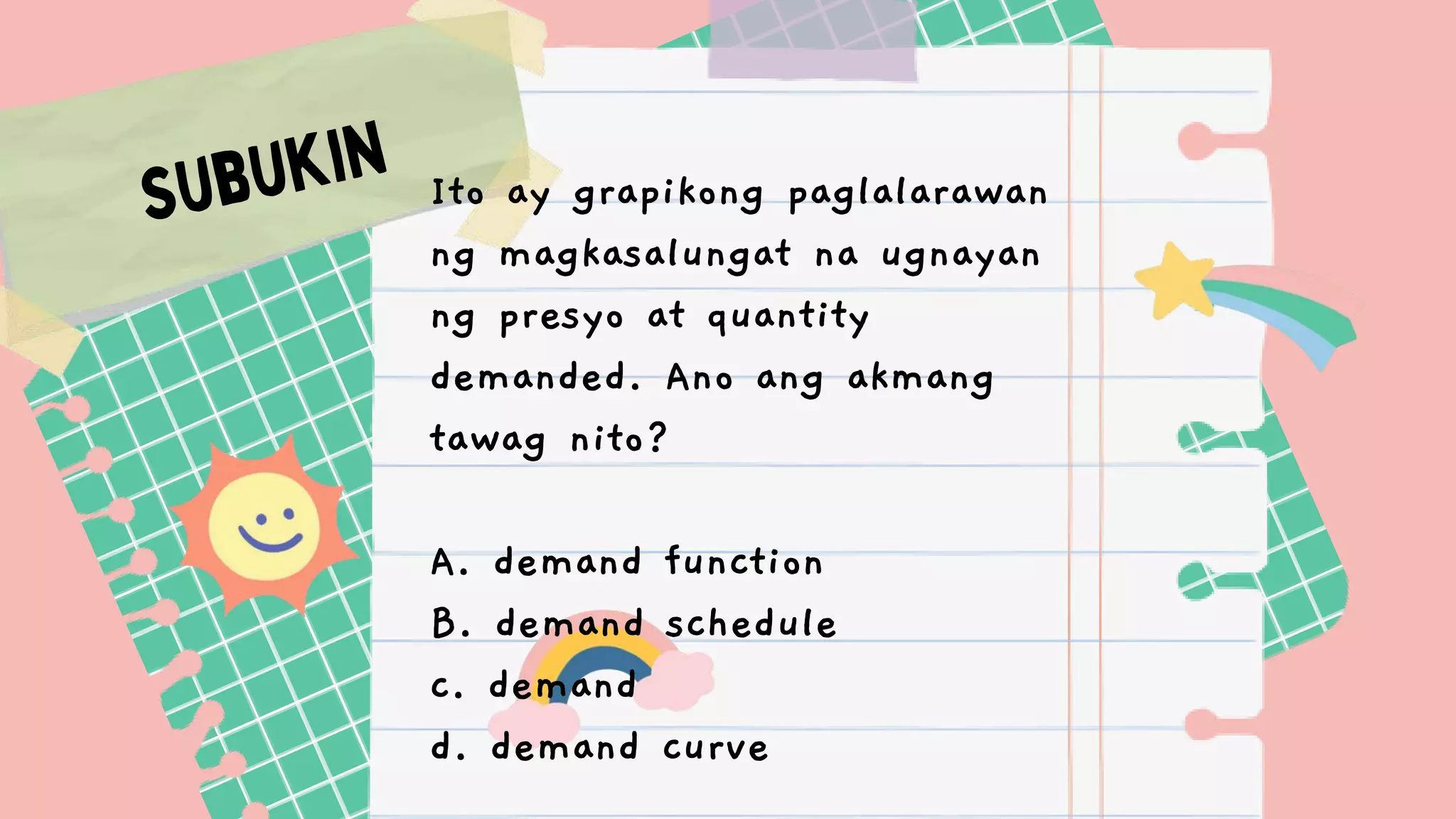 Konsepto at mga Salik na nakaaapekto sa demand | PPTX