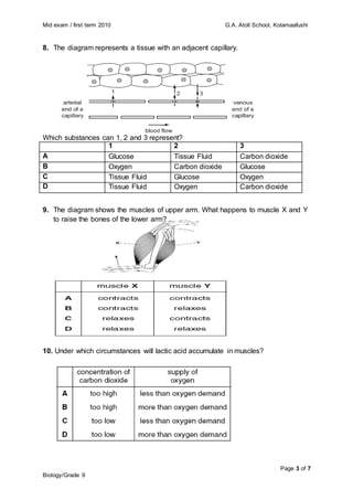 Grade 9 bio mid term | DOCX