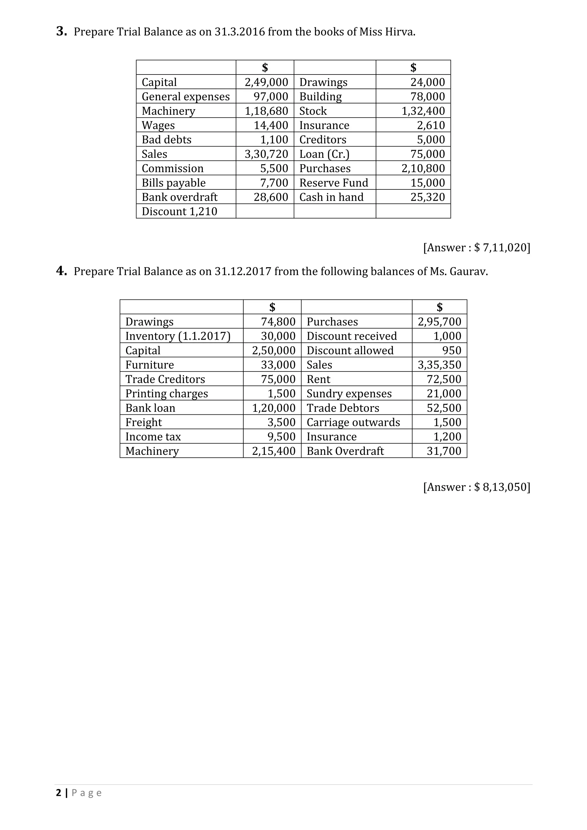 Grade 9 ch_3_trial balance | PDF