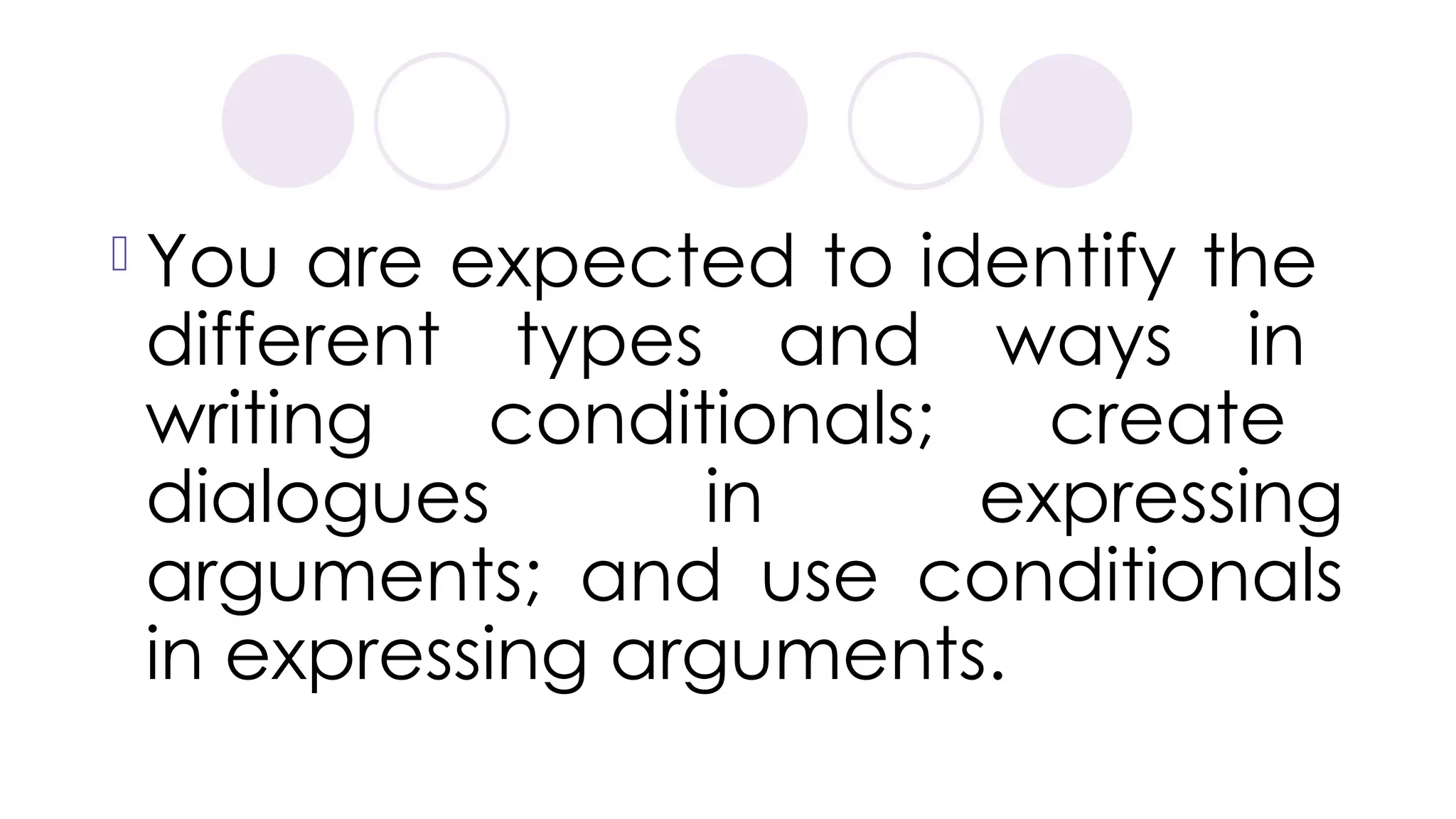 Grade 9 (Conditionals) powerpoint presentation | PPTX