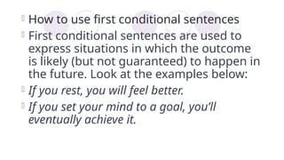 Grade 9 (Conditionals) powerpoint presentation | PPTX