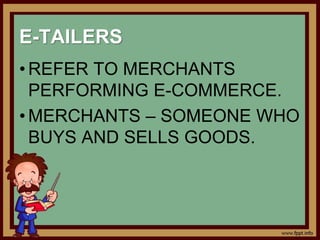 Ecommerce - System Components and Functions | PPTX