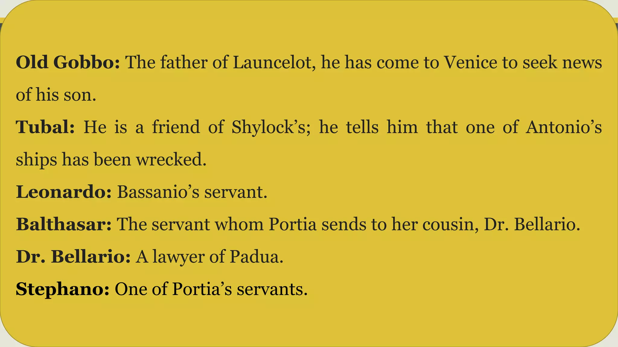 THE MERCHANT OF VENICE PART 1 | PPTX