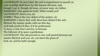 THE MERCHANT OF VENICE PART 4 | PPT