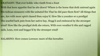 THE MERCHANT OF VENICE PART 6 | PPT