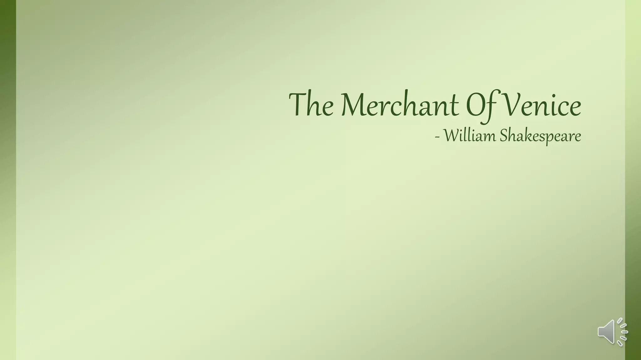 THE MERCHANT OF VENICE PART 8 | PPT