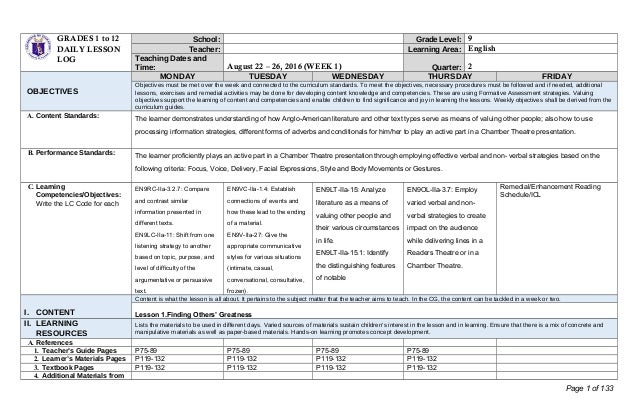 Grade 9 English Dll Q2 Q4 grade-9-english-dll-q2-q4