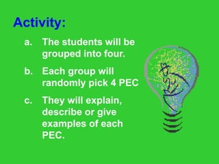 PECs Entrepreneurship | PPT
