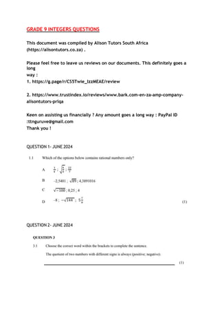Grade 9 Integer Questions Updated Practice .pdf