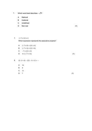Grade 9 Integer Questions Updated Practice .pdf