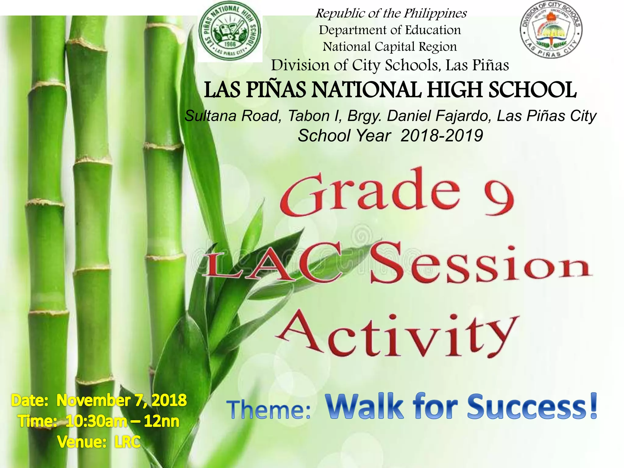 Grade 9 lac session activity | PPTX