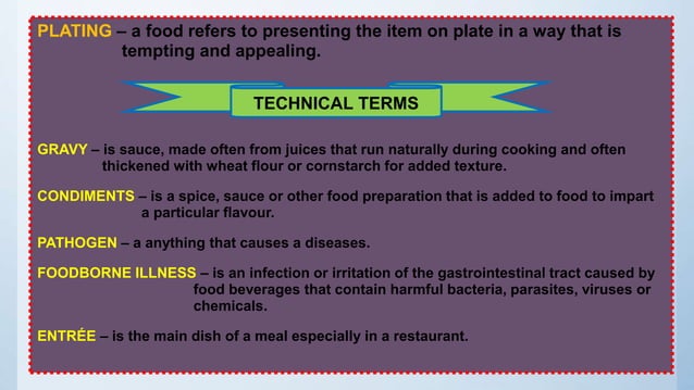 TLE 9 LESSON 4 | PPTX | Cooking | Food & Drink