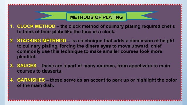 TLE 9 LESSON 4 | PPTX | Cooking | Food & Drink