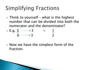 Grade 9 Maths - Fractions 1 | PPTX