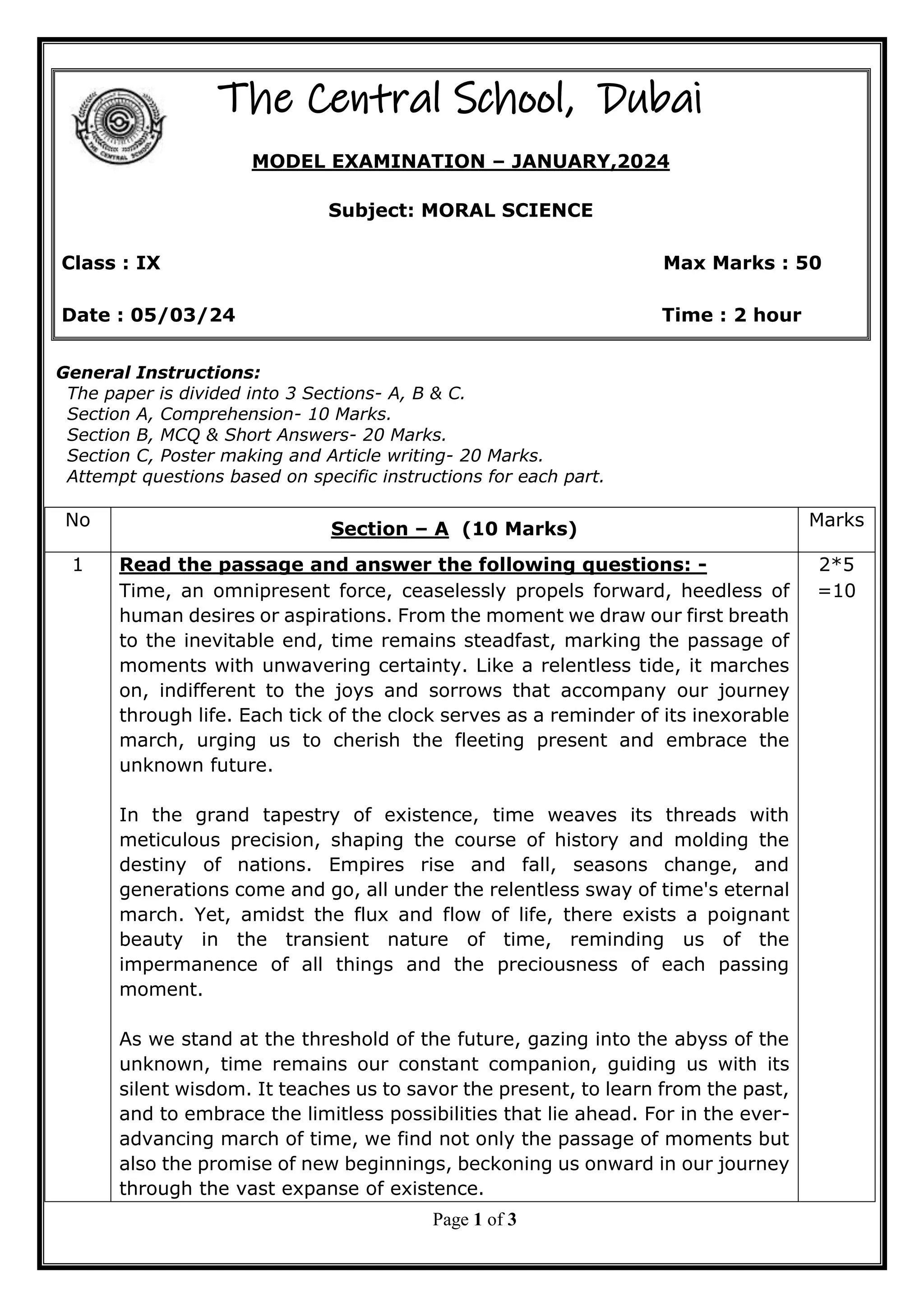 Grade -9 Moral Science QP-2024 (AN).docx