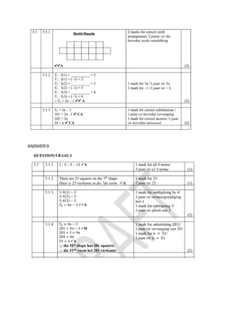 GRADE 9 MATHS NUMBER PATTERNS ANSWERS .pdf