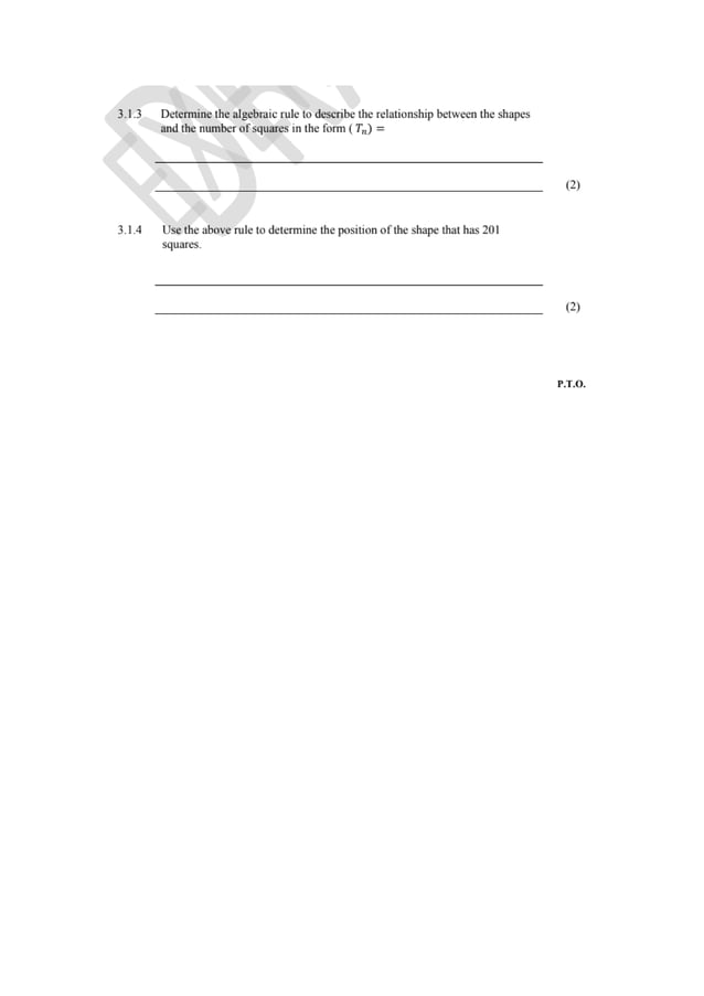 GRADE 9 MATHS NUMBER PATTERNS QUESTIONS.pdf