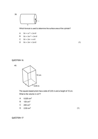 Grade 9 Paper 2 Perimeter, Surface Area and Volume Questions (1).pdf