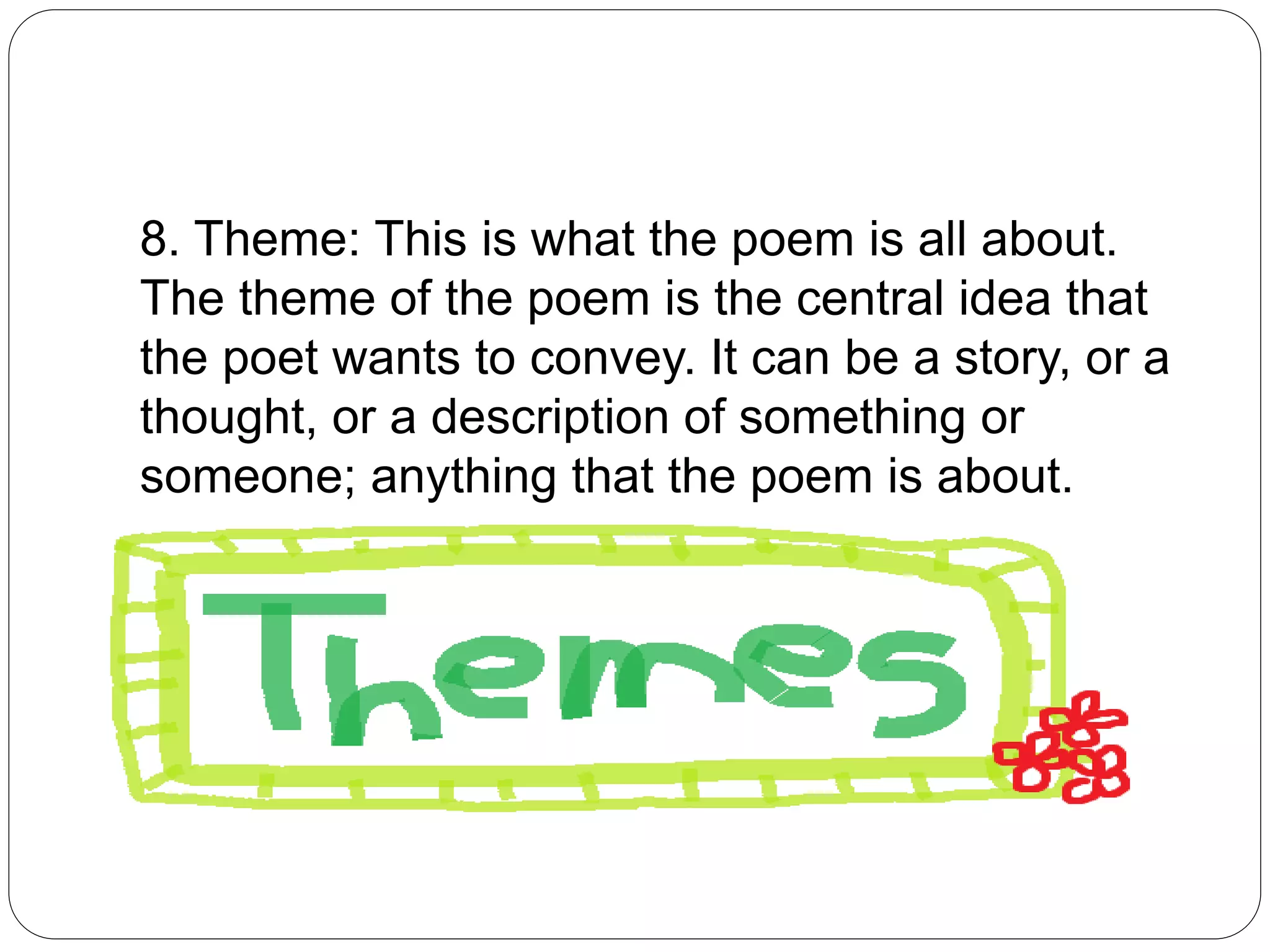 Grade 9 Poetry and its Basic Elements | PPTX