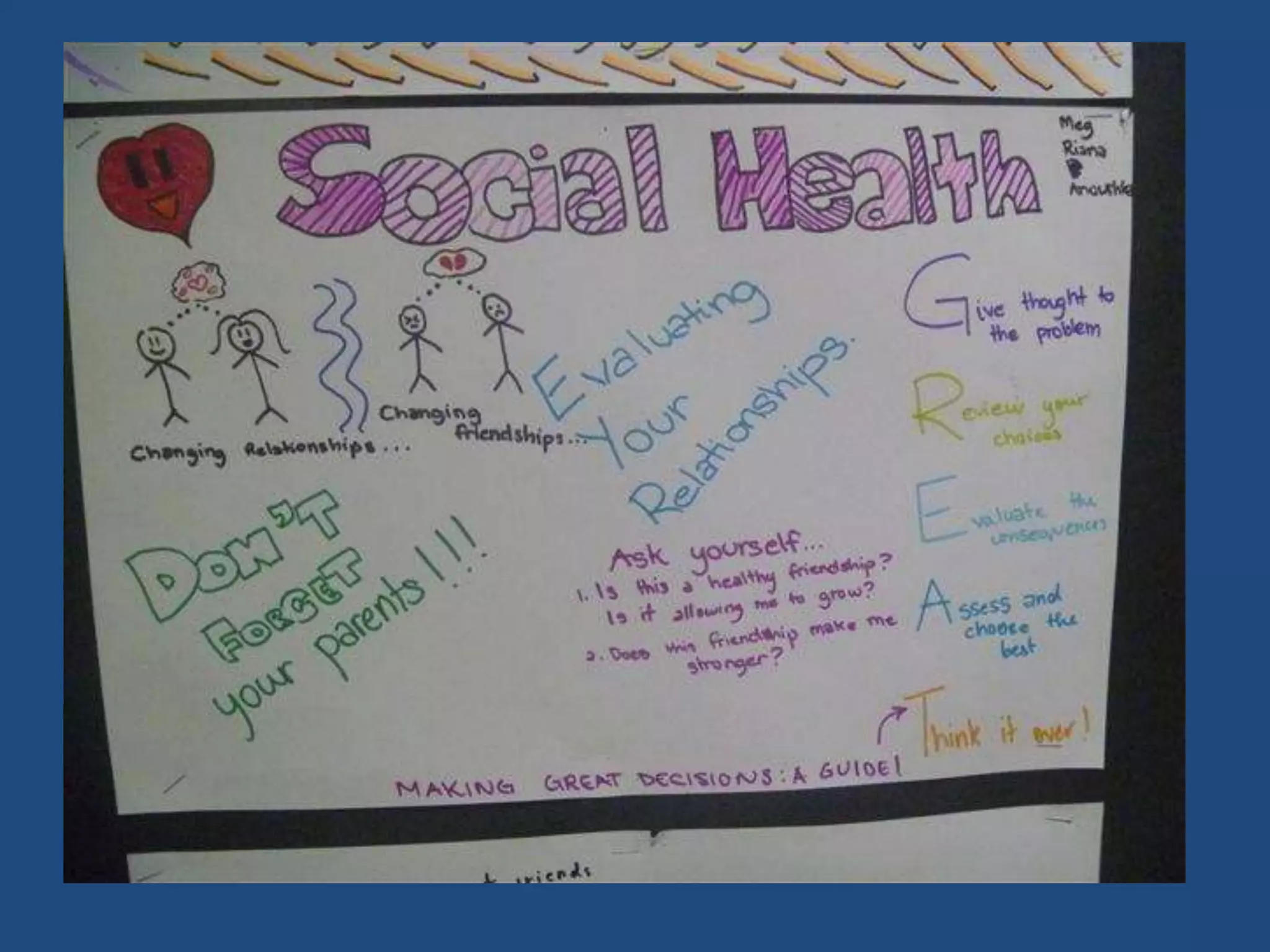 Grade 9 posters of 6 components of health ppt | PPTX