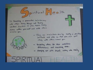 Grade 9 posters of 6 components of health ppt | PPTX