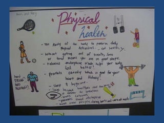 Grade 9 posters of 6 components of health ppt | PPT
