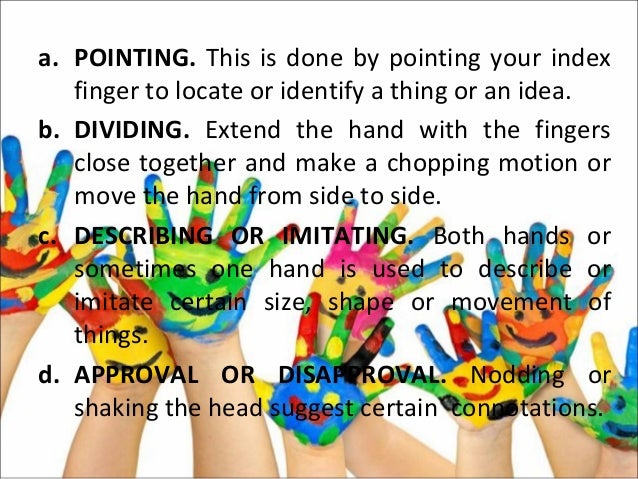 Speech Choir and Proper Hand Gestures