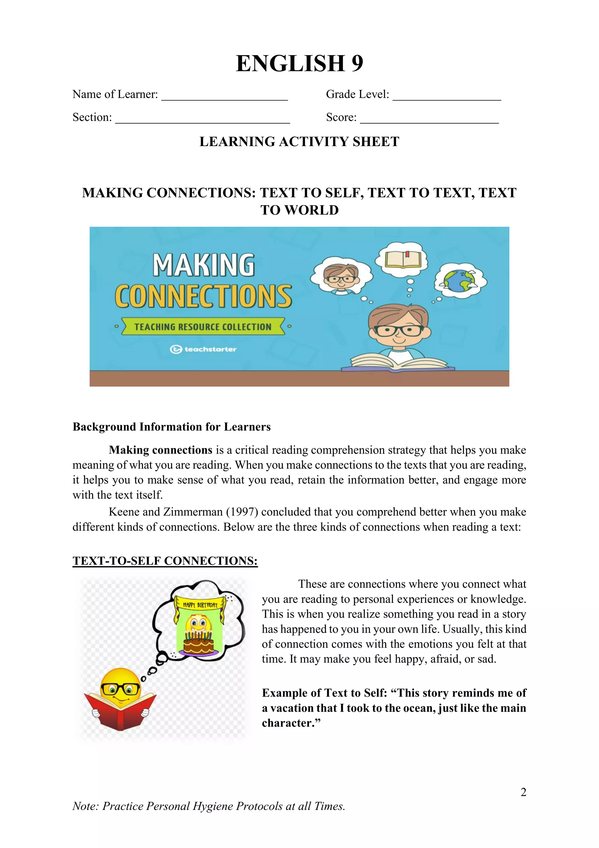 Grade 9 Quarter 2 - LAS Module 1 | PDF