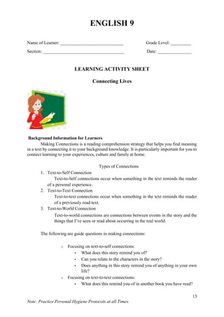 Grade 9 Quarter 2 - LAS Module 1 | PDF