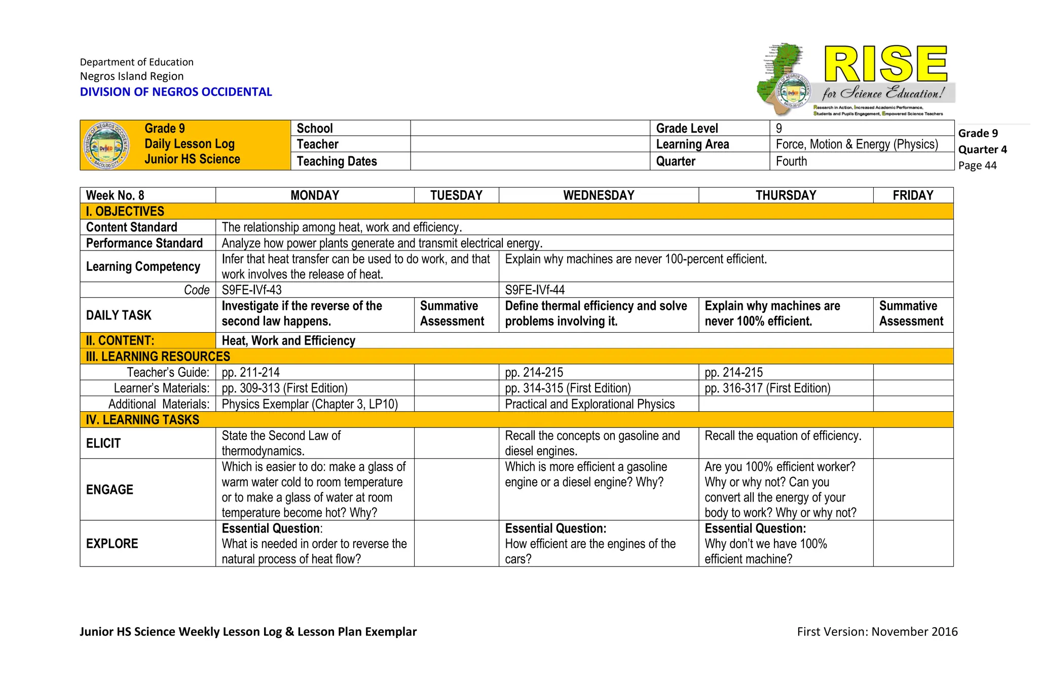 Grade 9 Quarter 4 Dll Grade 9 Quarter 4 DLL.pdf